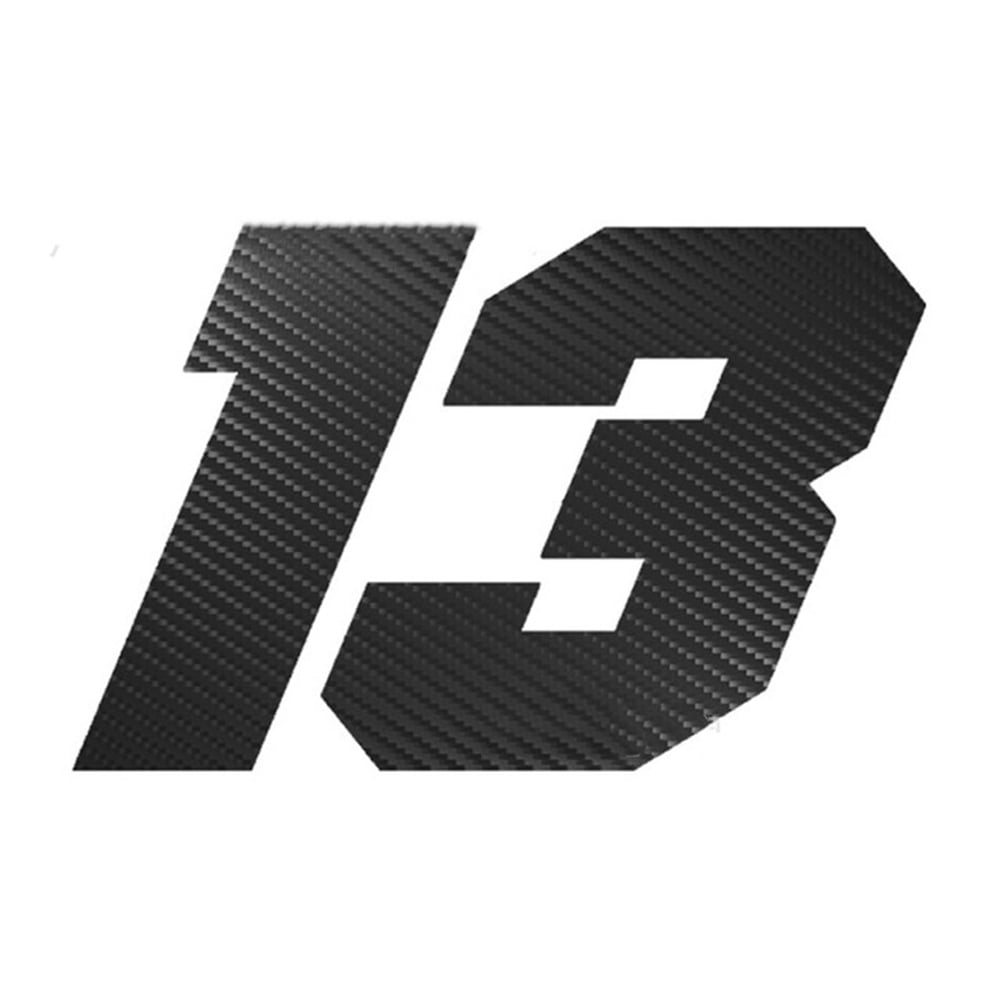 Car number 13 Sticker PET Scratch-Resistant Sticker Laptop Window SUV ...