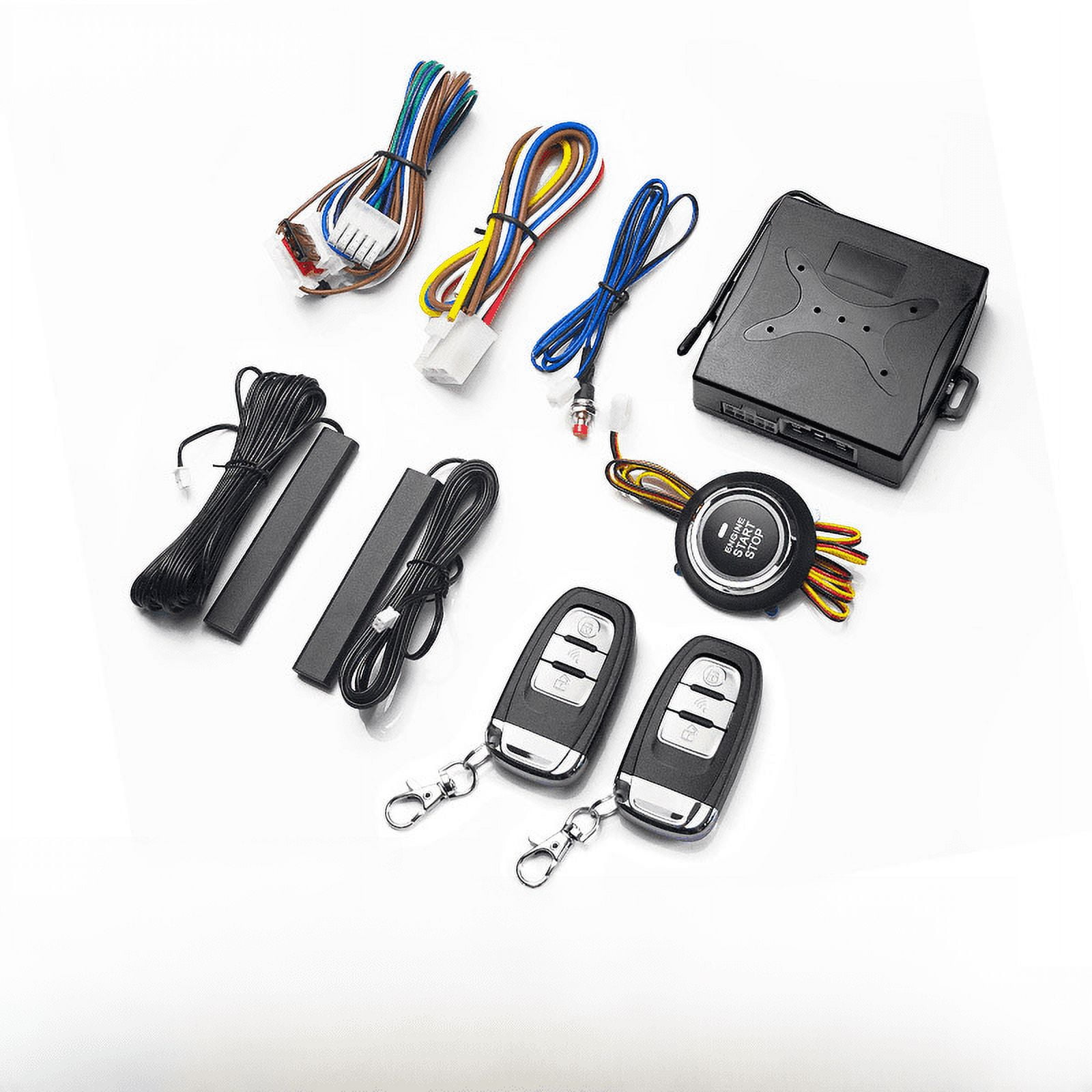 Car one-button start modified keyless entry one-way anti-theft device ...