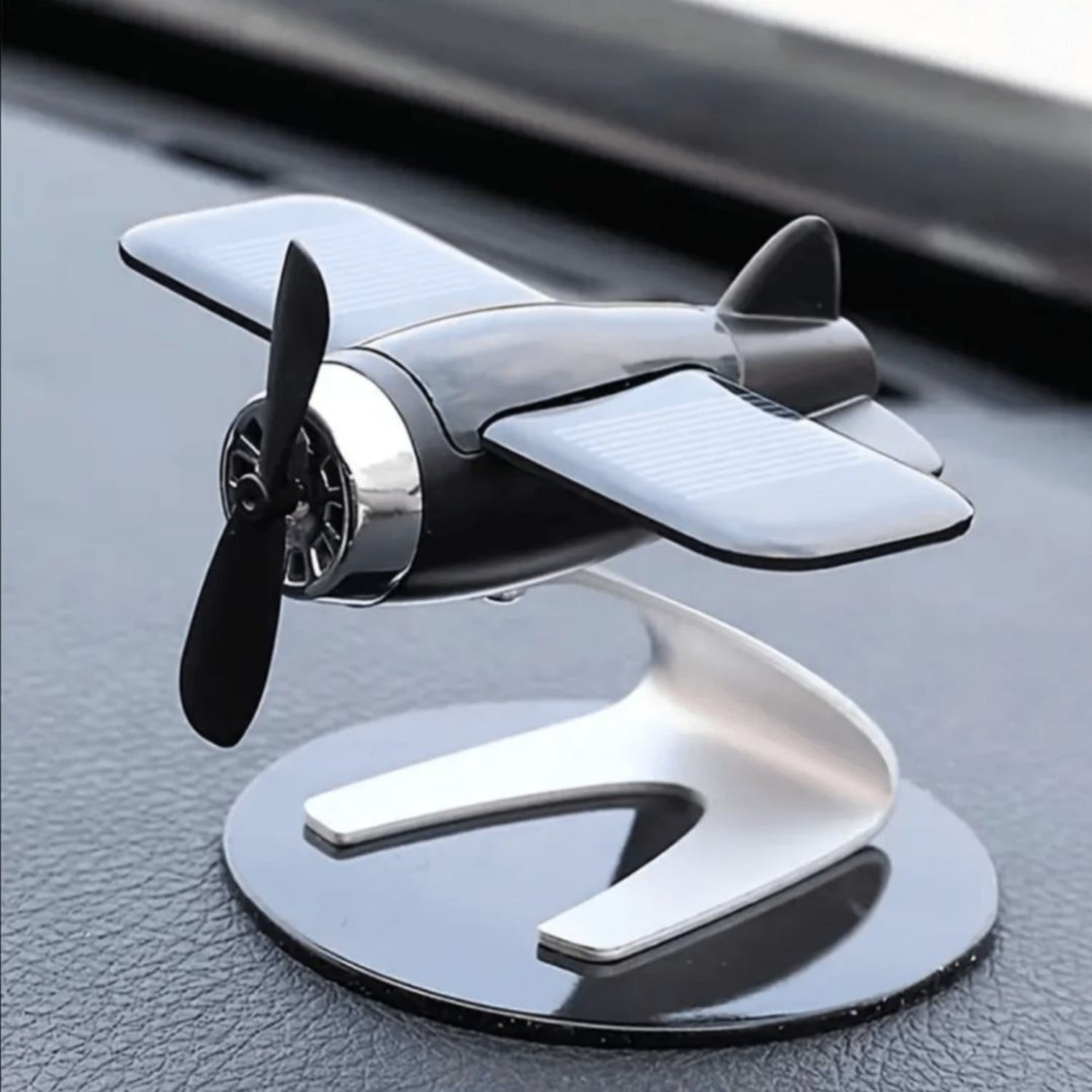 Car perfume aromatherapy solar battle aircraft rotate ornaments car ...