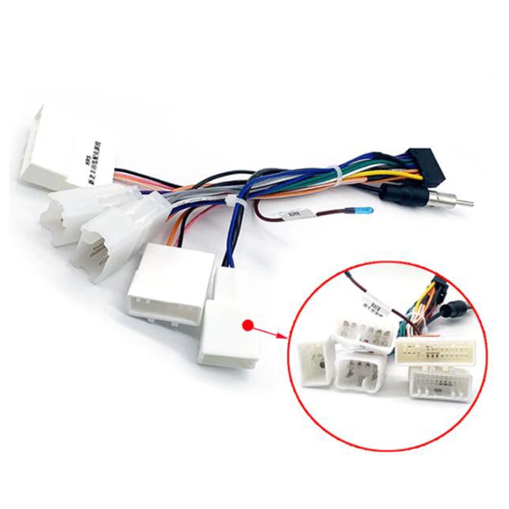 Car radio cable for 16 pin power harness DVD GPS Android multimedia ...