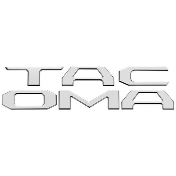 Car rear door inserts emblem letters stickers for toyota tacoma 2016 ...