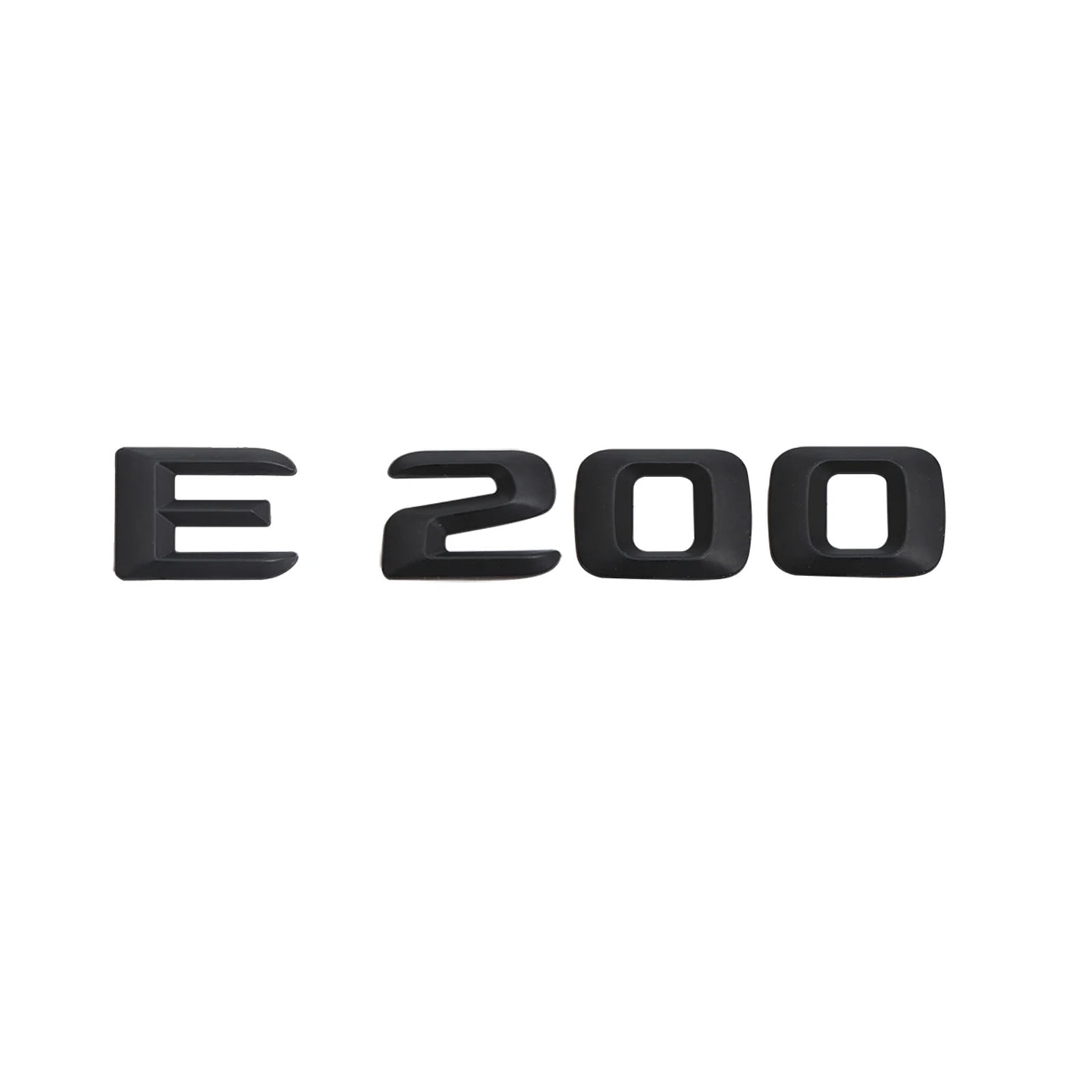 Car rear tail Emblem Number letters Car Sticker For E200 Matte Black E ...