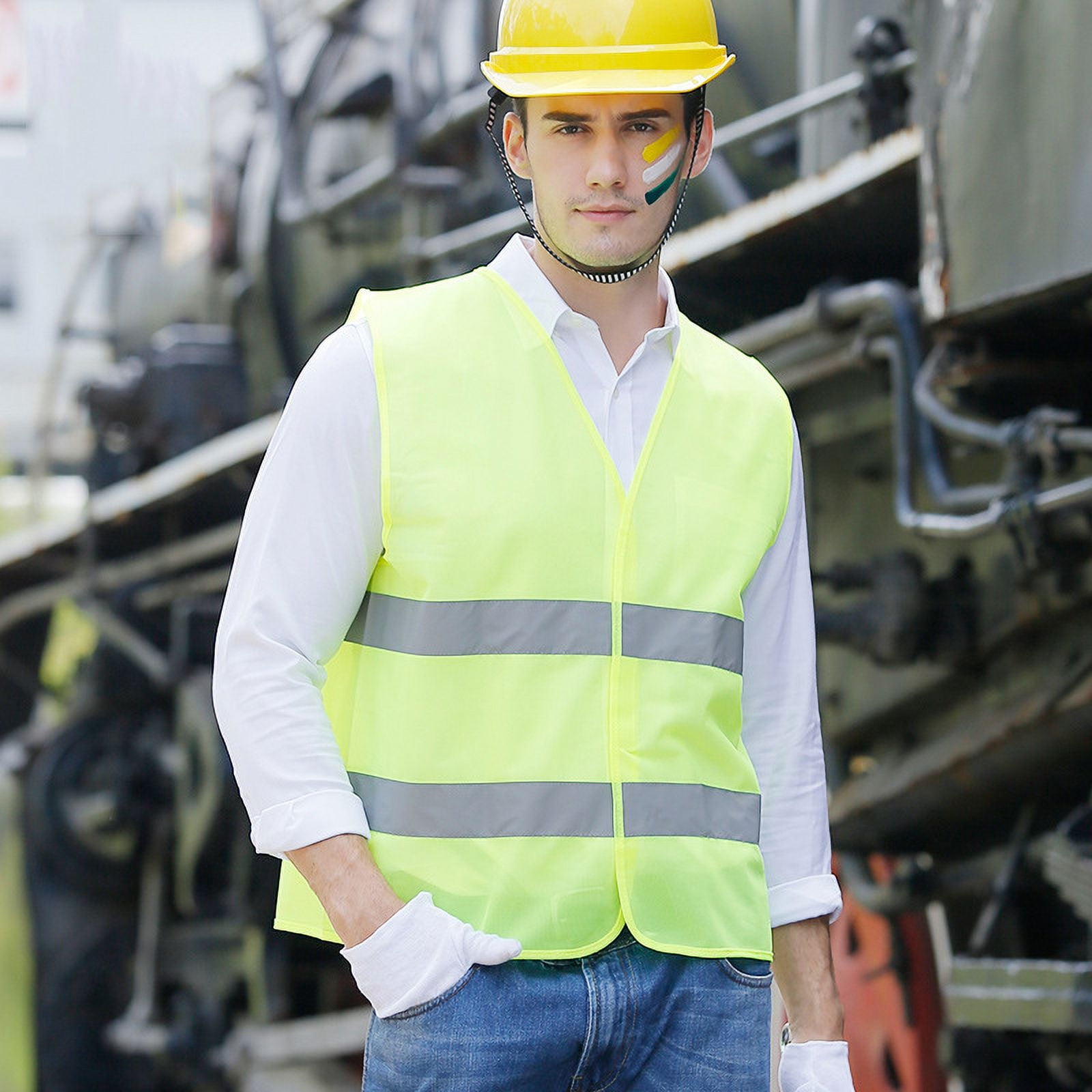 Car reflective clothing reflective vest night safety traffic command ...