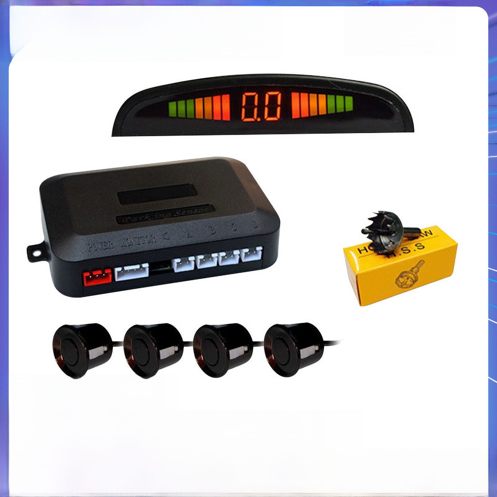 Car reversing radar wireless visual ed Voice buzzer LCD patking car ...