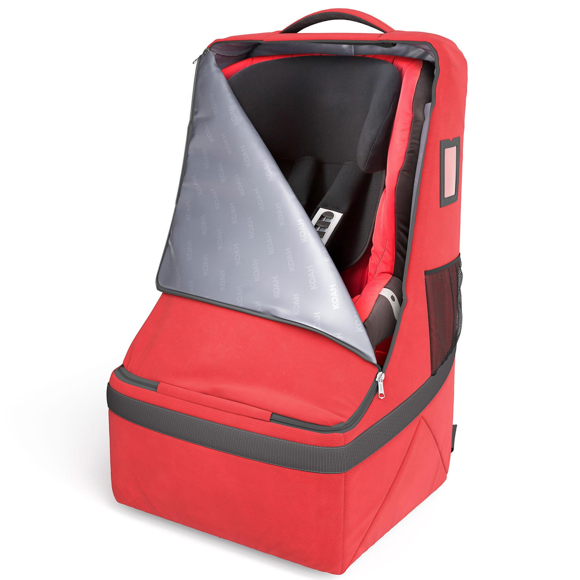 Car seat Backpack for air travel Car seat travel bag (Red) - Walmart.com