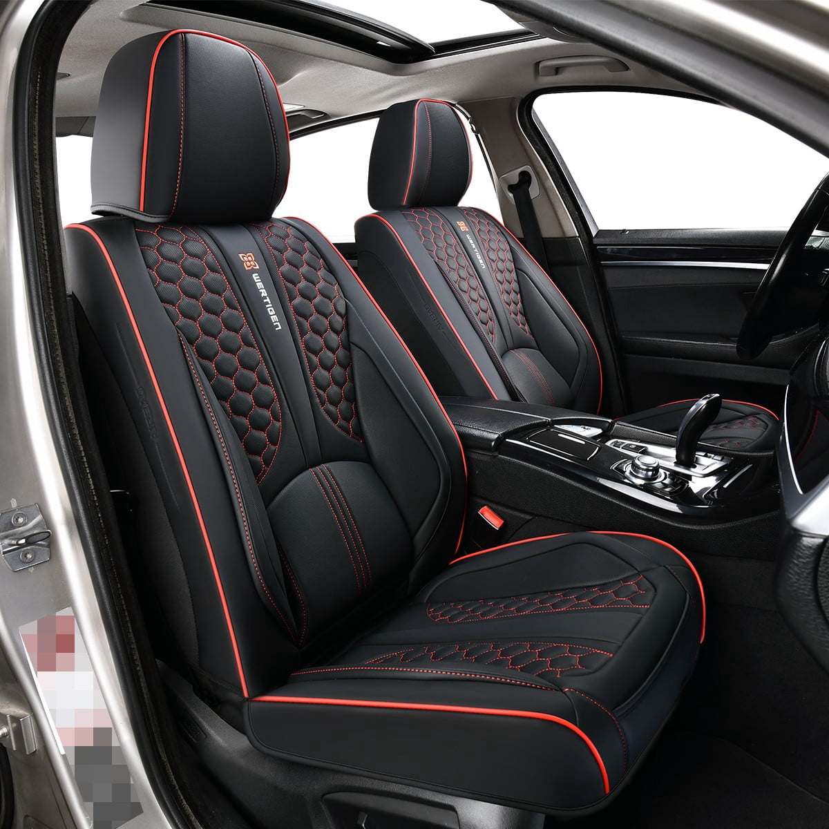 Car seat covers for Kia Forte LX 2015, waterproof faux leather, airbag ...