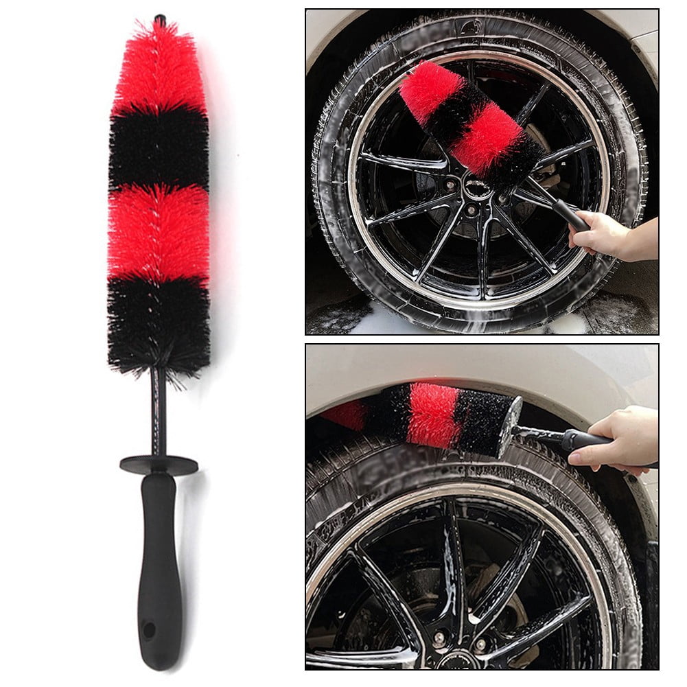 Car tire cleaning brush wheel rim cleaning brush elastic wire car wash ...