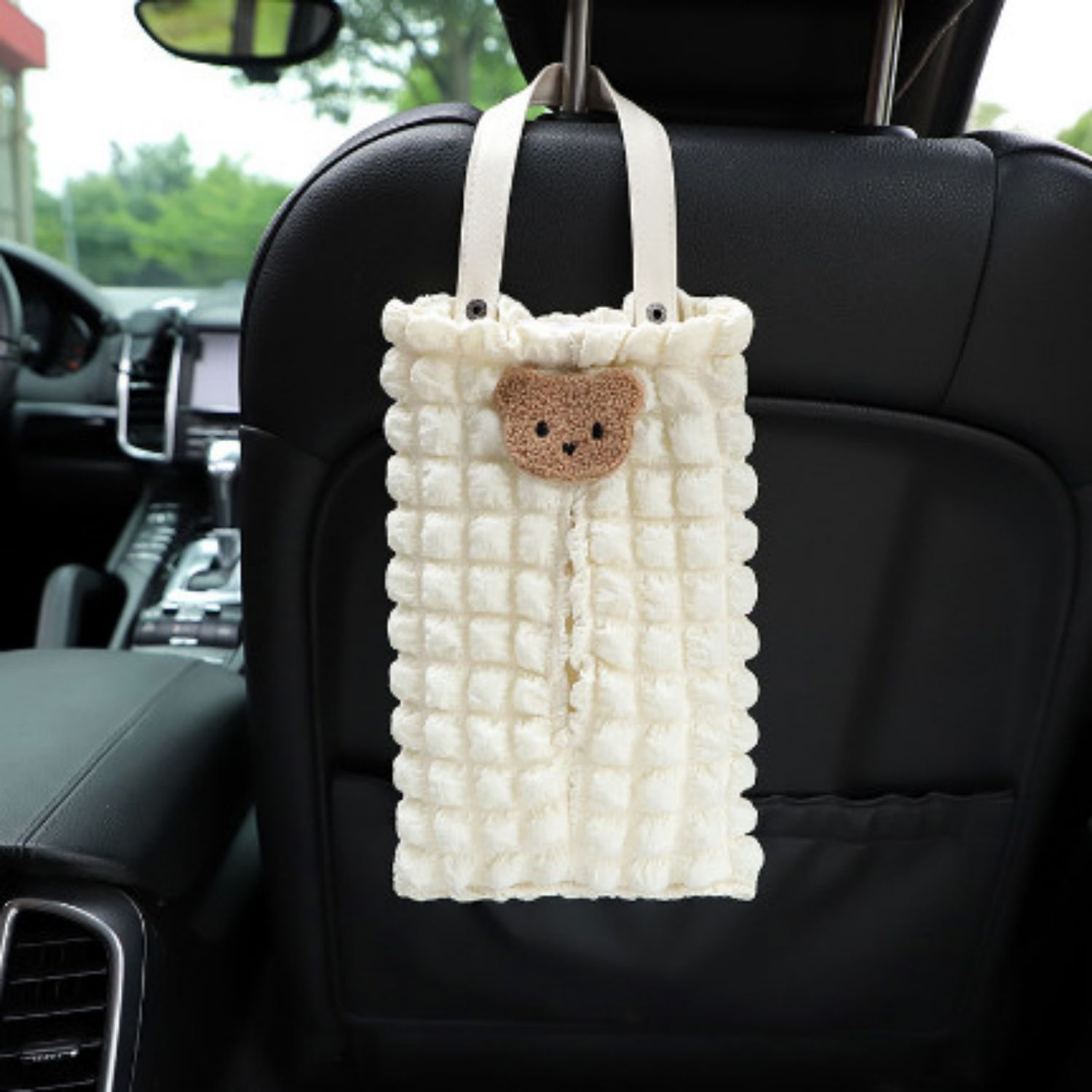 Car tissue box, puff grid, car hanging type, tissue pumping, creative ...