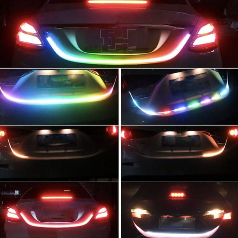 Car trunk streamer lights LED modified lights colorful streamer lights ...