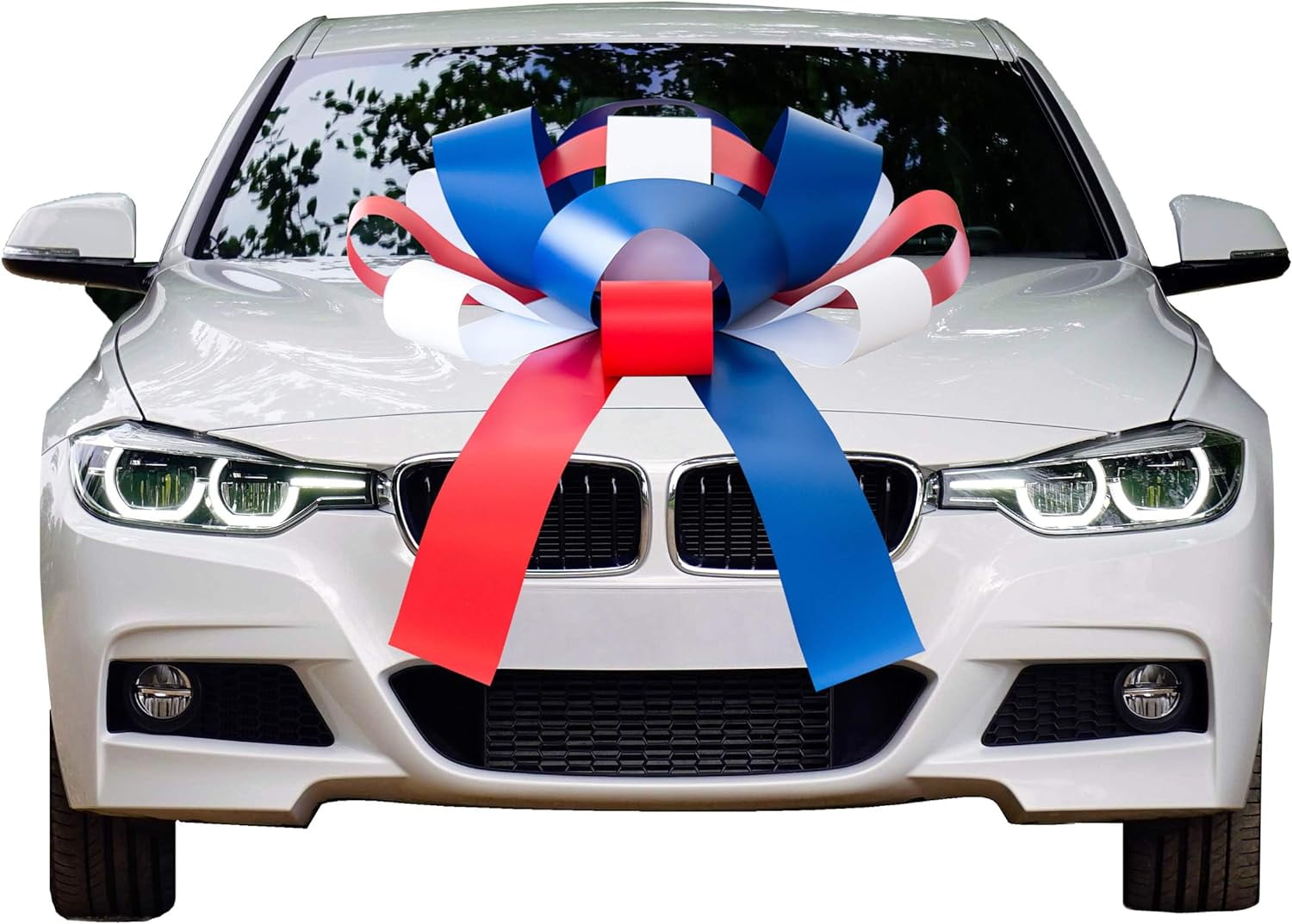 CarBowz Big Patriotic, Red White and Blue, Car Bow, Giant 30" Bow, Non ...