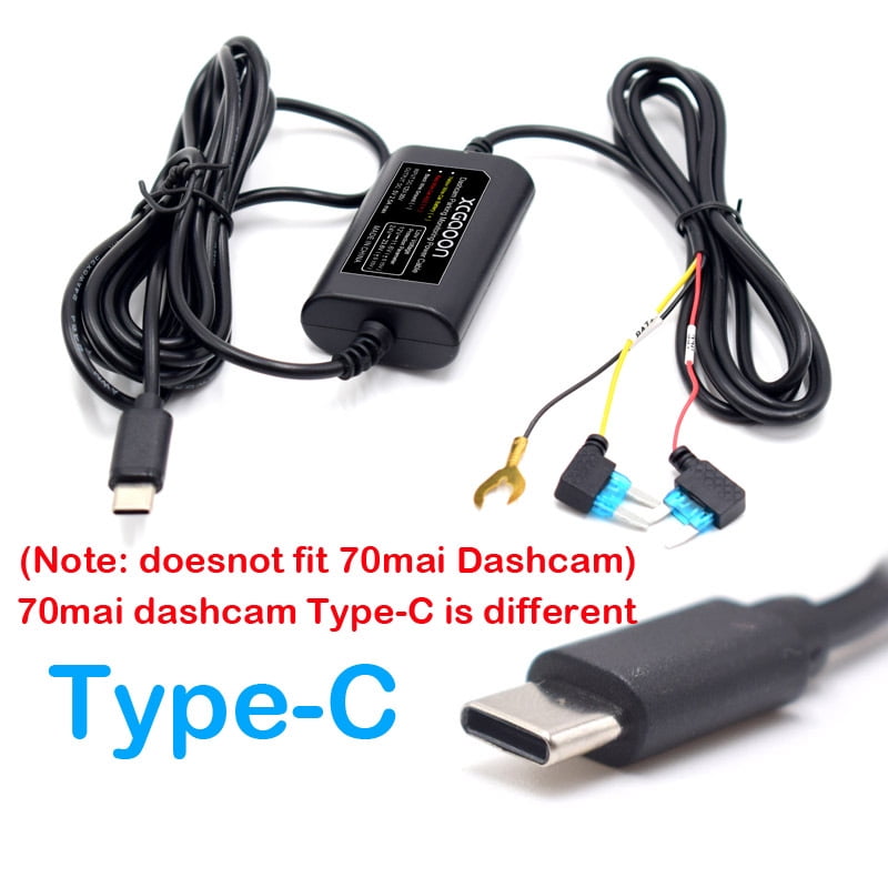 CarDash Cam Wire DVR Hardwire Cable Kit Video Recorder 12V-24V To 5V 2 ...