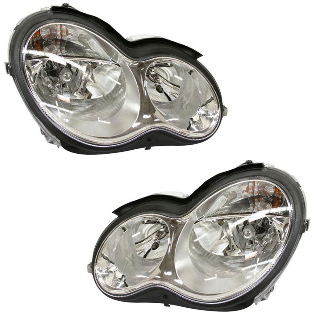 CarLights360: For Mercedes-Benz C32 AMG Headlight 2005 2006 2007 Pair ...