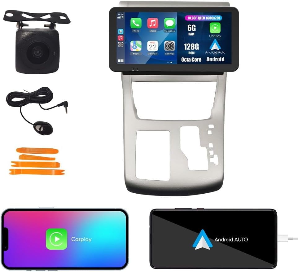 CarPlay Android Auto Navigation Stereo GPS Radio Reverse Camera Display ...
