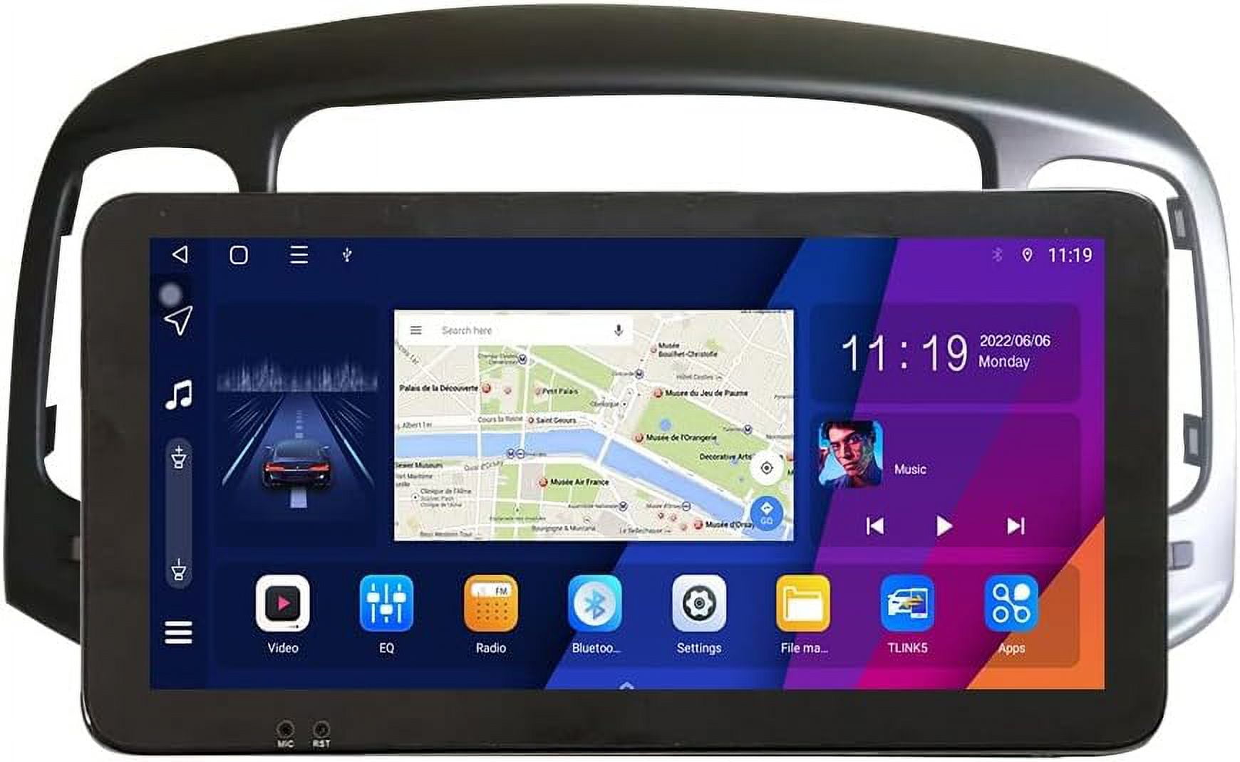 CarPlay Android Auto Navigation Stereo GPS Radio Reverse Camera Display ...