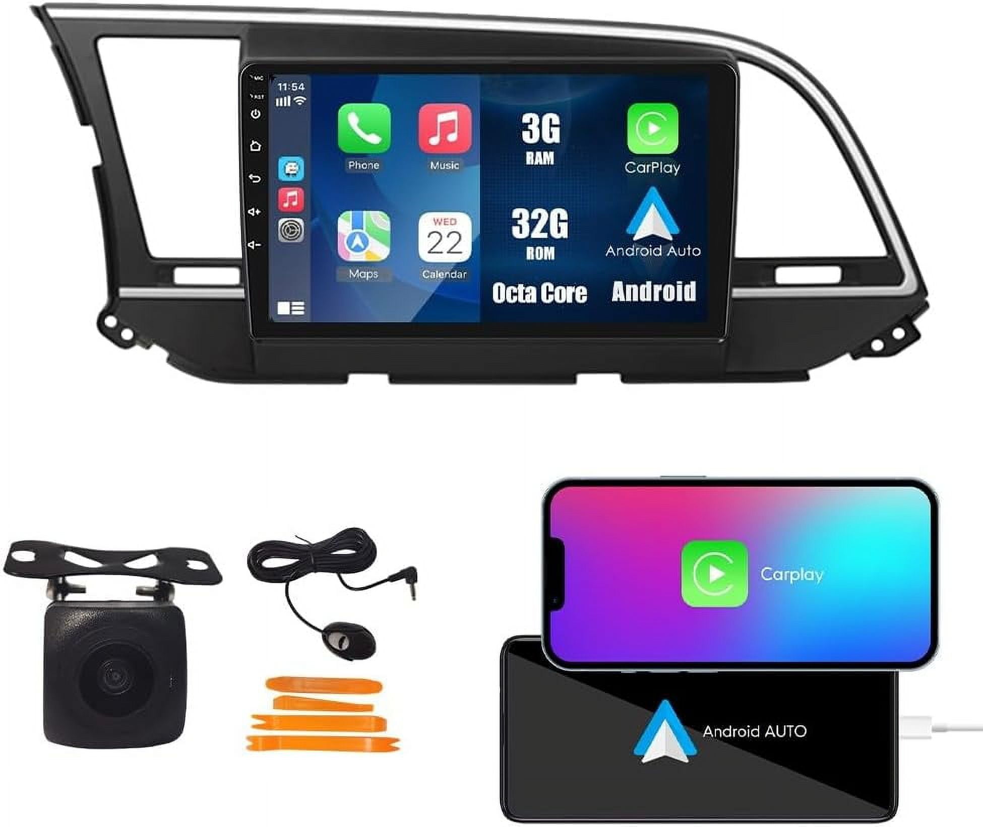 CarPlay Android Auto Navigation Stereo GPS Radio Reverse Camera Display ...