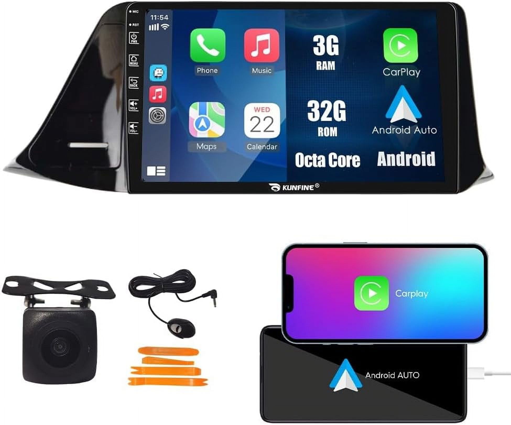 CarPlay Android Auto Navigation Stereo GPS Radio Reverse Camera Display ...