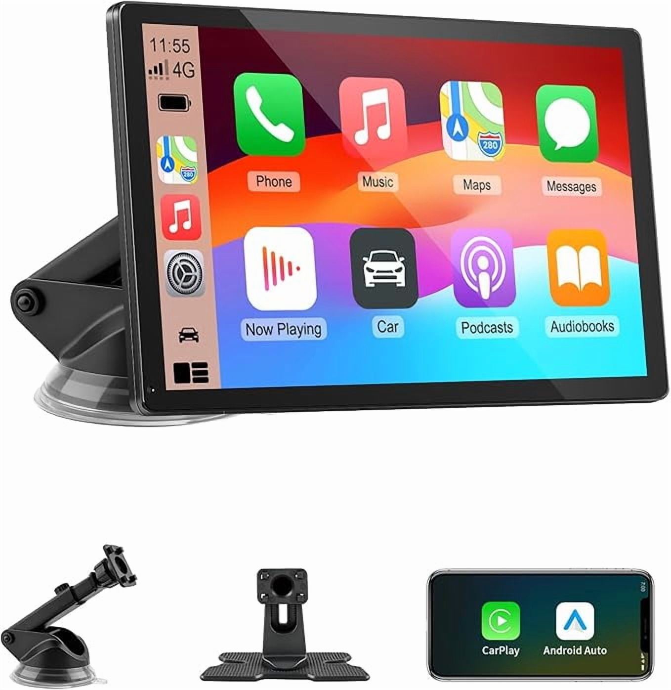CarPlay Screen for Car, 9'' Wireless CarPlay & Android Auto - Smart ...