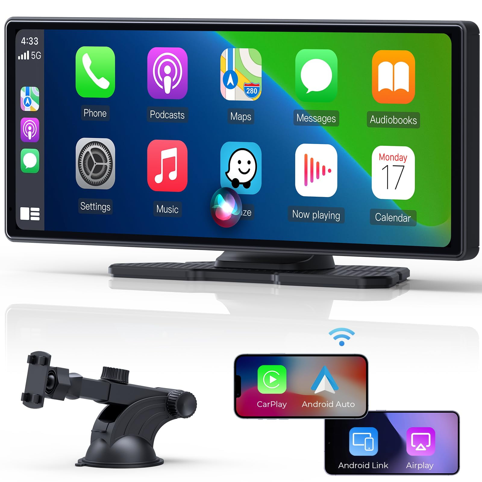 CarPlay Screen for Car Compatible with Apple Carplay & Auto,9.3 ...