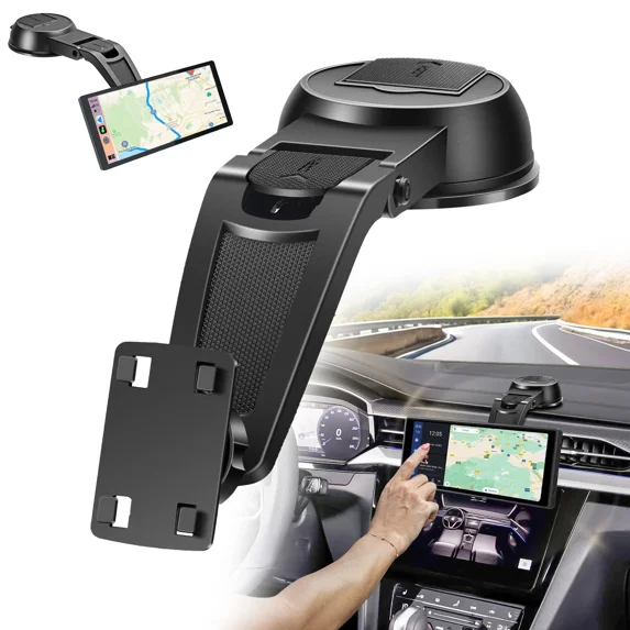 CarPlay Screen Mount 360° Rotation Suction Cup Holder for 7-10.26" Car ...