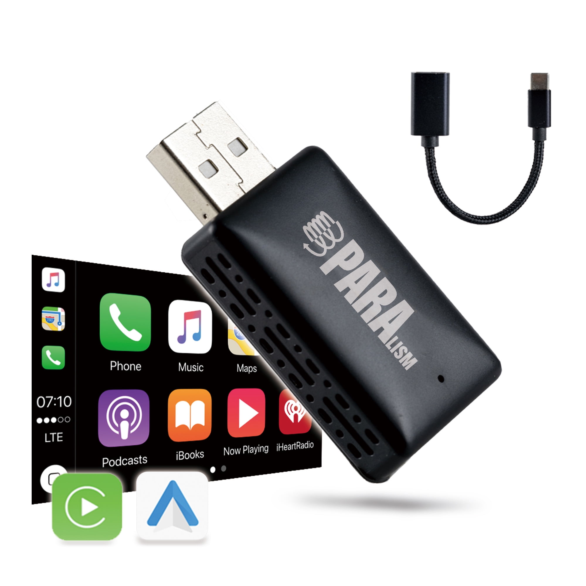 Wireless CarPlay Adapter for Apple CarPlay and Android Auto iOS 12 ...