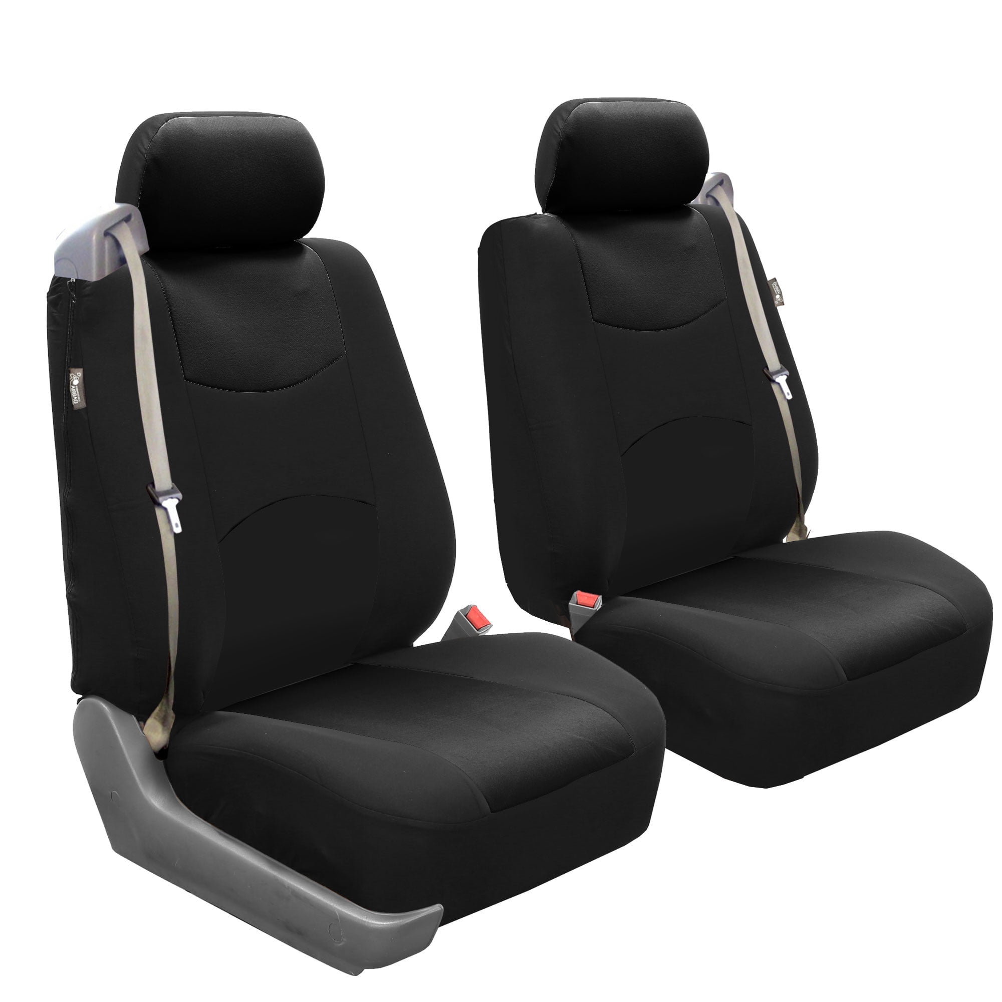 CarWING Universal Fit Cloth Car Seat Covers, Built-in Seat Belt Front ...