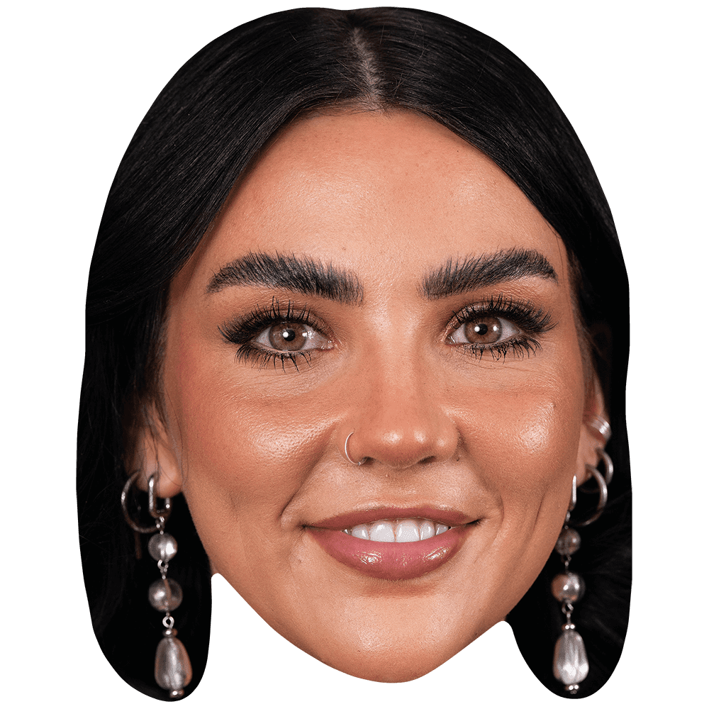 Cara Kinney (Smile) Celebrity Mask, Flat Card Face, Fancy Dress Mask ...