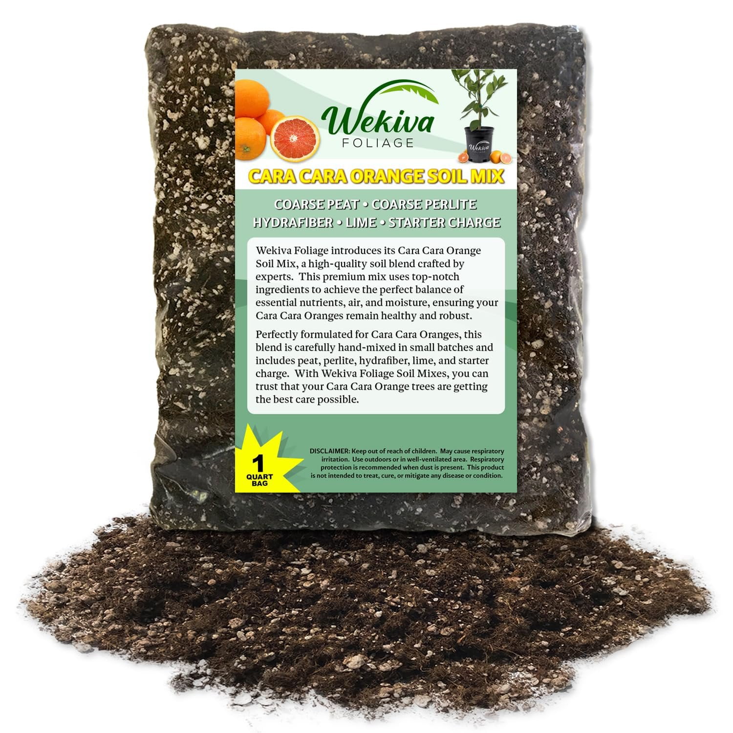 Cara Cara Orange Tree Growing Soil Mix 1 Quart - Custom Soil Blend ...