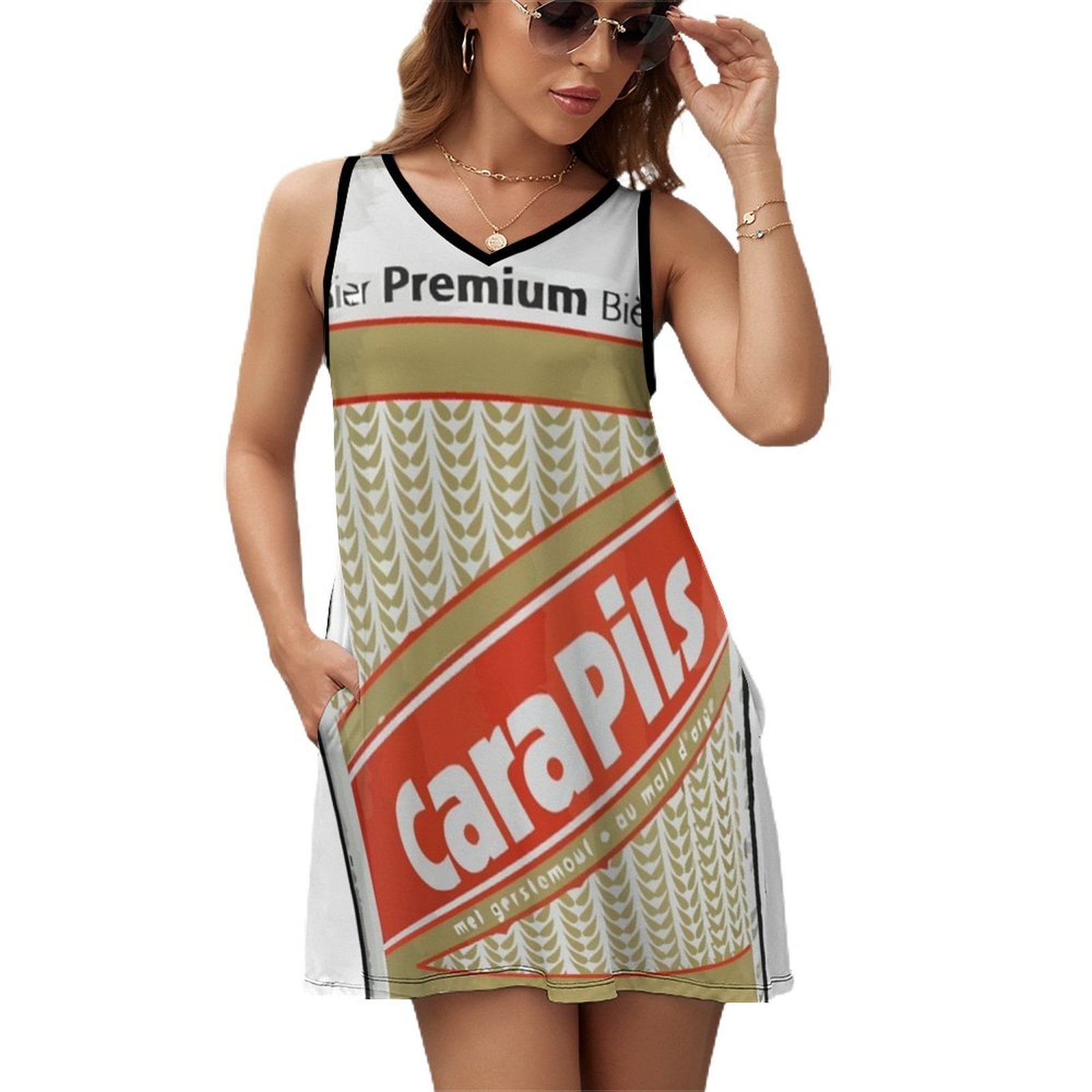 Cara Pils Square Neck Dress Sweet Summer Dress Women Elegant Halter ...