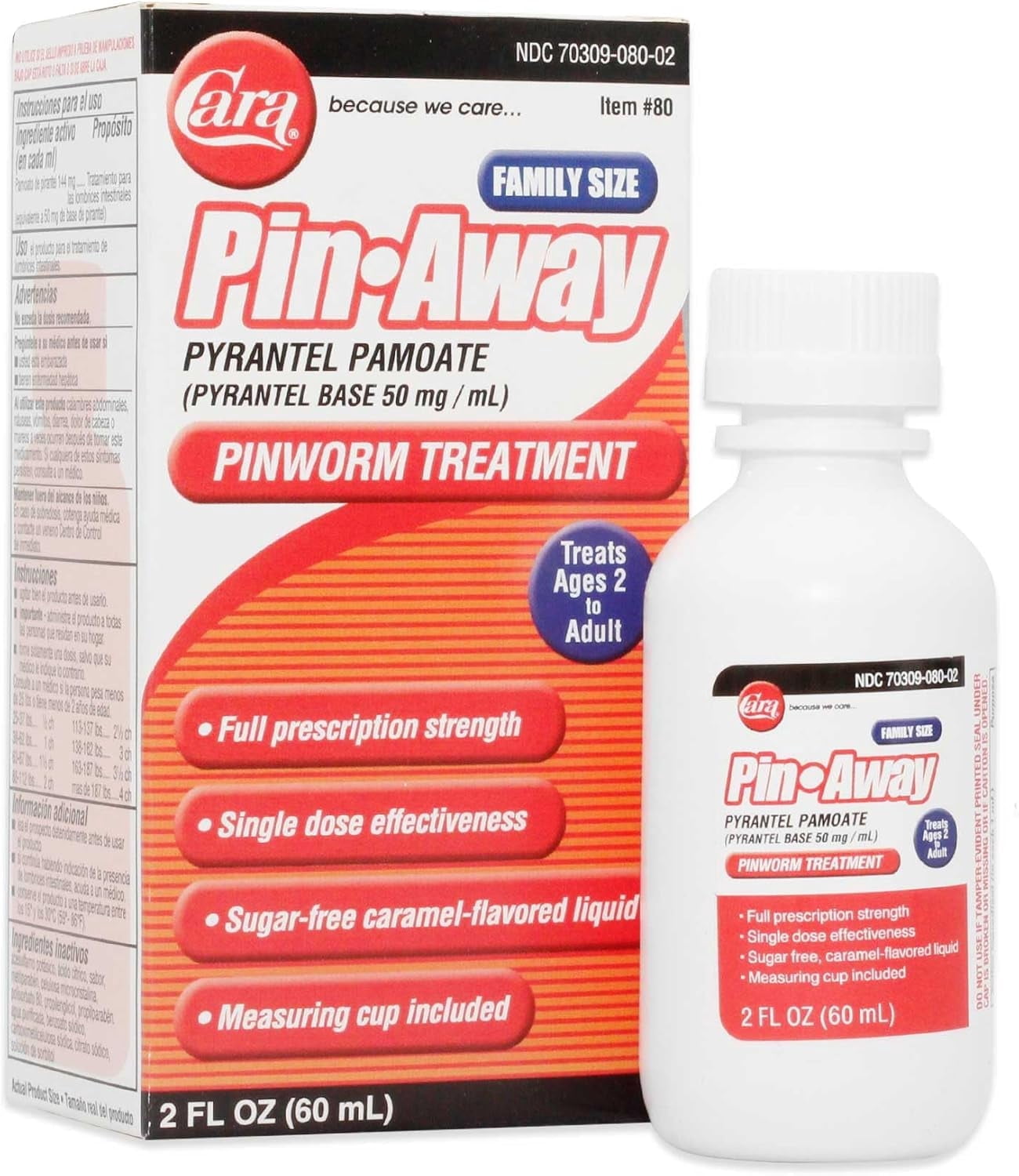 Cara Pin Away Family Size Pinworm Treatment 60 ml, 2 Oz - Walmart.com