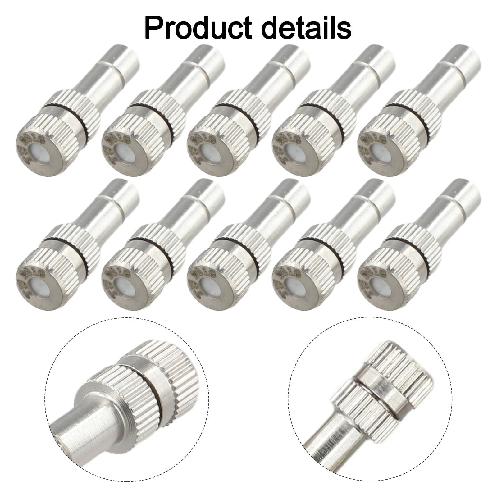 CaraMart 10Pcs 6mm Misting Nozzle Fast Connect Mist Fog Sprayer Spray ...