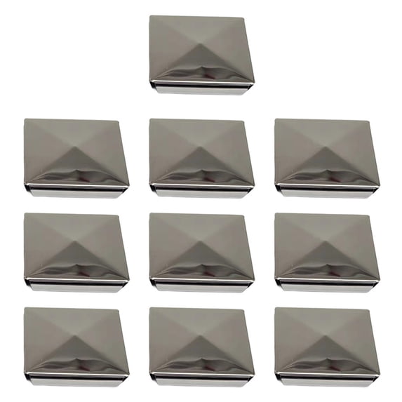 CaraMart 10pcs Fence Post Cover Waterproof Pyramid Column Covers For ...