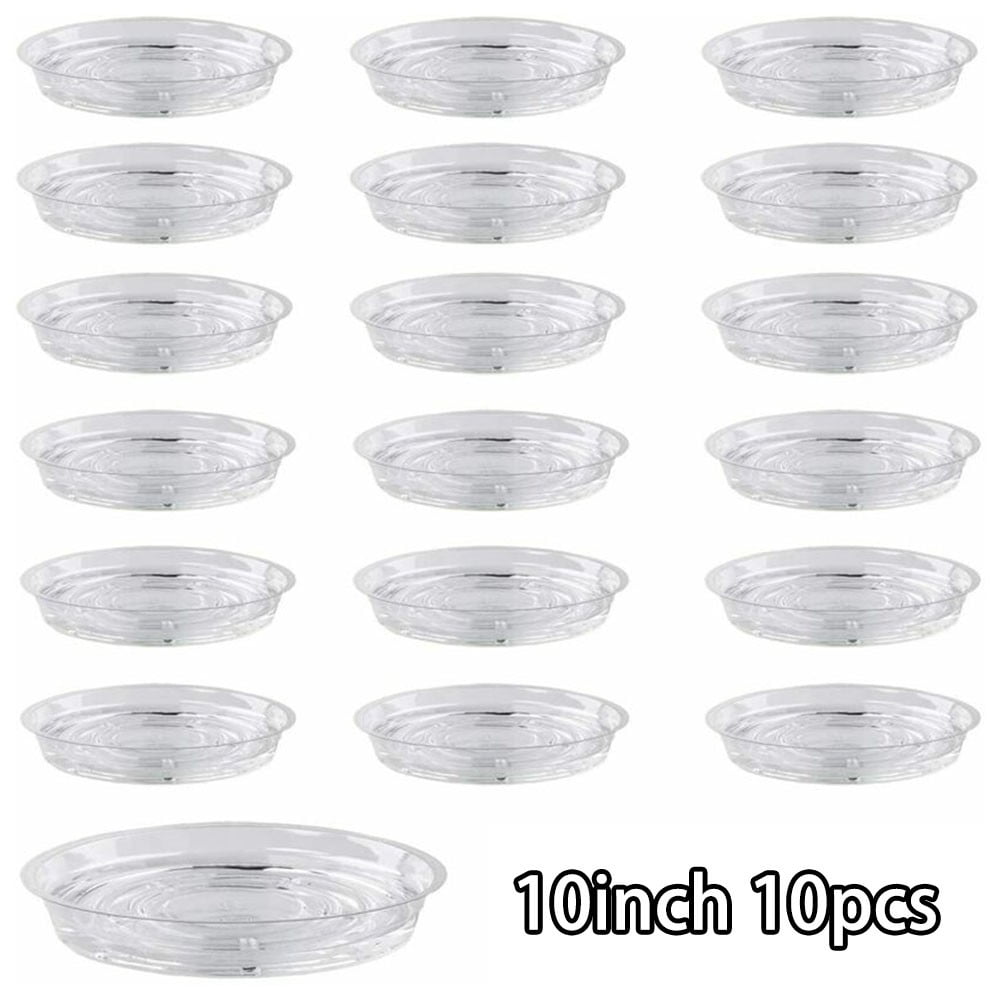CaraMart 10pcs Flower Pot Mat 6Inch/8Inch/10Inch Transparent PET ...