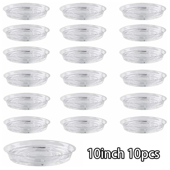 CaraMart 10pcs Flower Pot Mat 6Inch/8Inch/10Inch Transparent PET ...