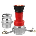 CaraMart 112 Inch NPSH Fire Hose Nozzle with Constant Flow Fog and 2 ...