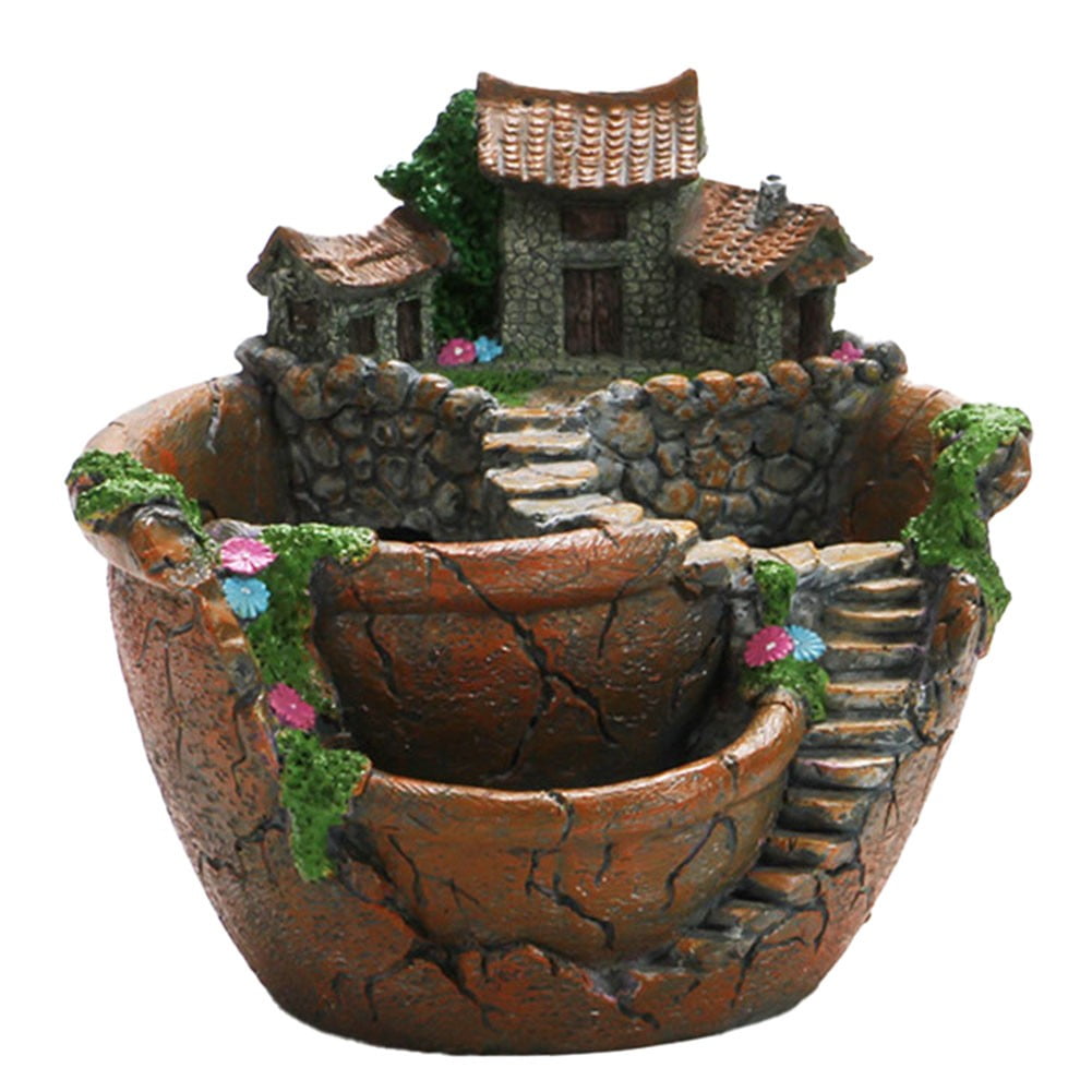 CaraMart 17.5 * 17 * 16cm Courtyard Garden Green Plant Planting ...