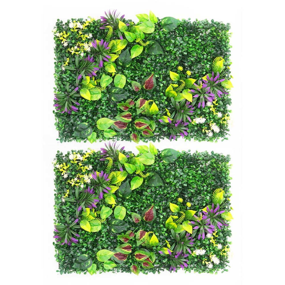 CaraMart 2 pcs Artificial Plant Green Wall Panels 60x40cm for Home Mall ...