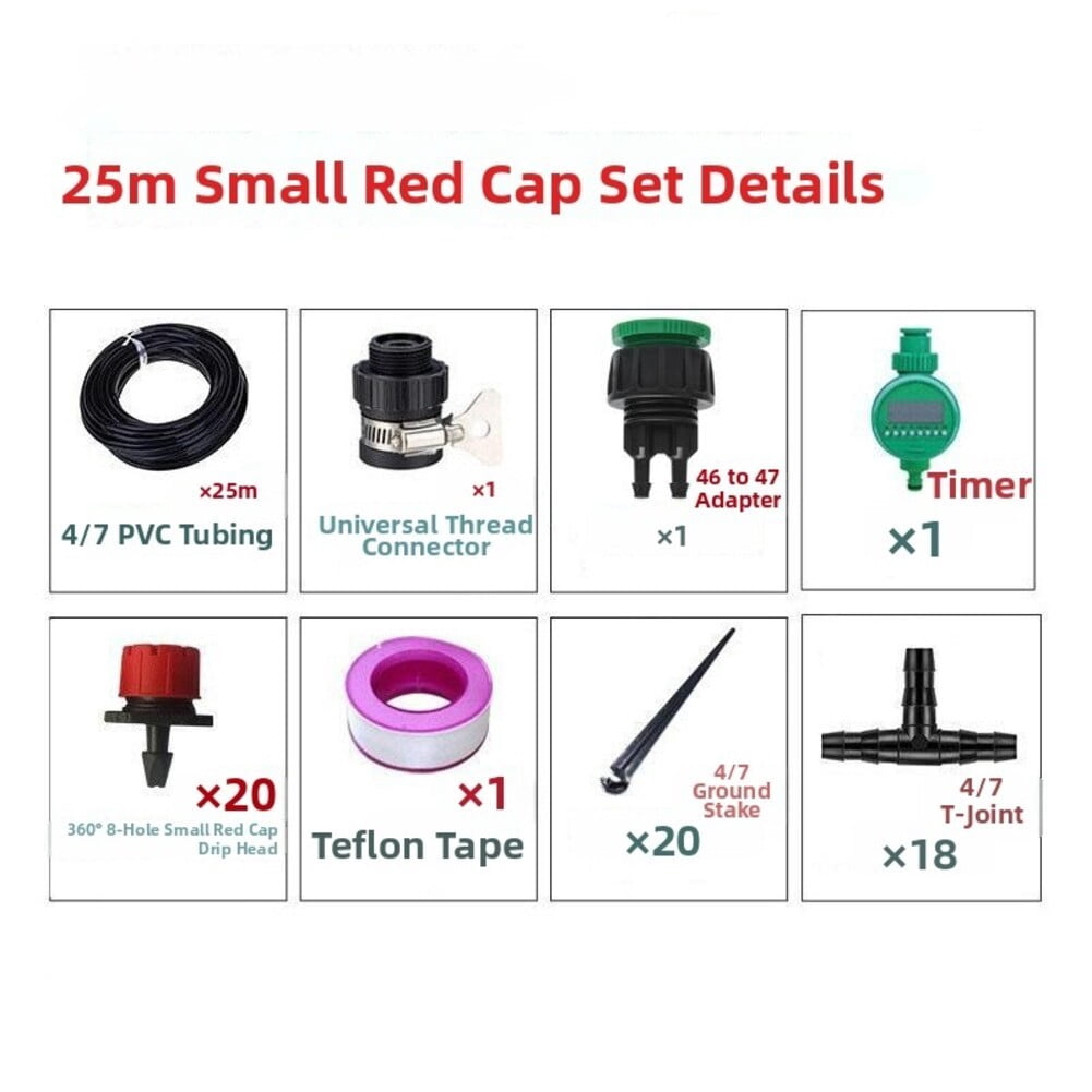 CaraMart 25m Automatic Drip Irrigation Kit for Balcony Plants - Easy ...