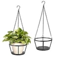 CaraMart 2pcs Sturdy Metal Plant Hangers - Modern Hanging Baskets for ...