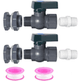 CaraMart 3 4 Inch PVC Rain Container Adapter Kit Garden Hose Fitting ...