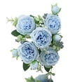 CaraMart 30cm Silk Peony Flower Bouquet Fake Flowers for Table For Home ...