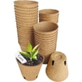 CaraMart 45pcs Biodegradable Planting Starter Pots with 30pcs Labels ...