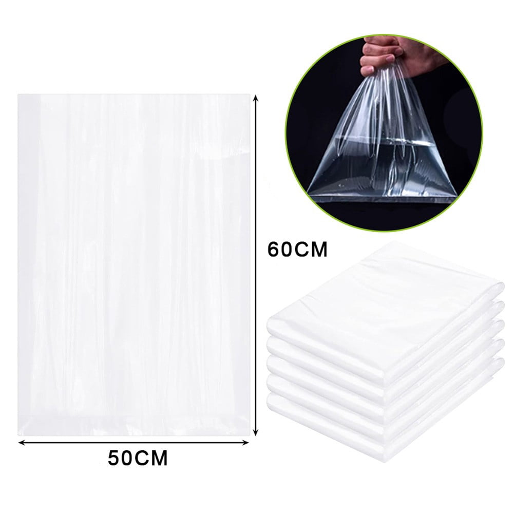 CaraMart 5Pcs Winter Plant Covers Freeze Protection Plastic Clear Film ...