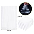 CaraMart 5Pcs Winter Plant Covers Freeze Protection Plastic Clear Film ...