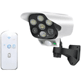 CaraMart 77LED Solar Motion Sensor Wall Light with Remote Control IP55 ...