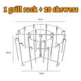 CaraMart Air Fryer Vertical Skewer Holder Stainless Steel Rack for ...