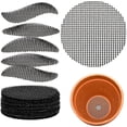 CaraMart Bonsai Pots Mesh Pad Polyester Mesh Screen 100 Pieces Set ...