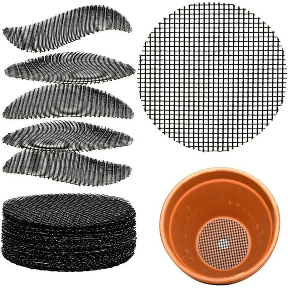 CaraMart Bonsai Pots Mesh Pad Polyester Mesh Screen 100 Pieces Set ...