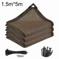 CaraMart Brown Shade Net for Outdoor Balcony Garden UV Protection Water ...