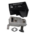 CaraMart Exhaust Muffler Assembly for EY20 Series Engine Models EY20-3 ...