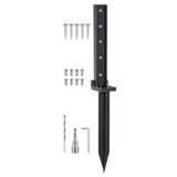 CaraMart Fence Post Repair Kit Heavy Duty Repair H-Shaped Support Rust ...